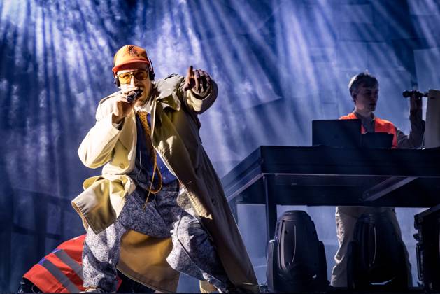 Alligatoah at the Retour Tour in Würzburg, TecTake Arena, concert, hall ...