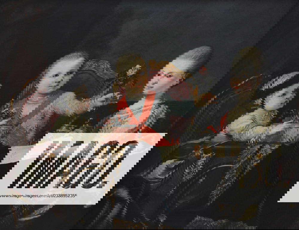 Three young princes, the children of Ferdinand, duke of Parma, ca.1775 ...