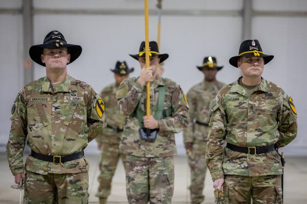 U.S. Army Col. Christopher J. Kirkpatrick, left commander of the 2nd ...