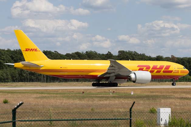 The Boeing 777 F B77L of the airline DHL D0 DHK, operator AeroLogic ...