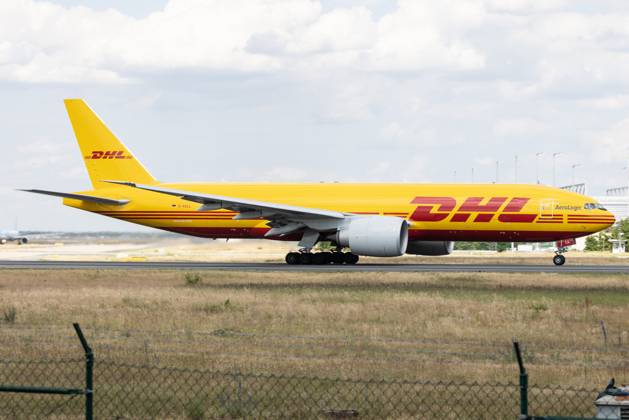 The Boeing 777 F B77L of the airline DHL D0 DHK, operator AeroLogic ...