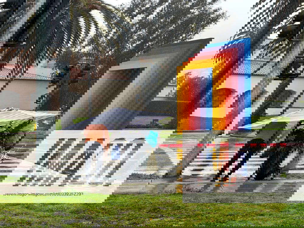 March 14, 2023, Santa Barbara, California, USA: A homeless man walks ...