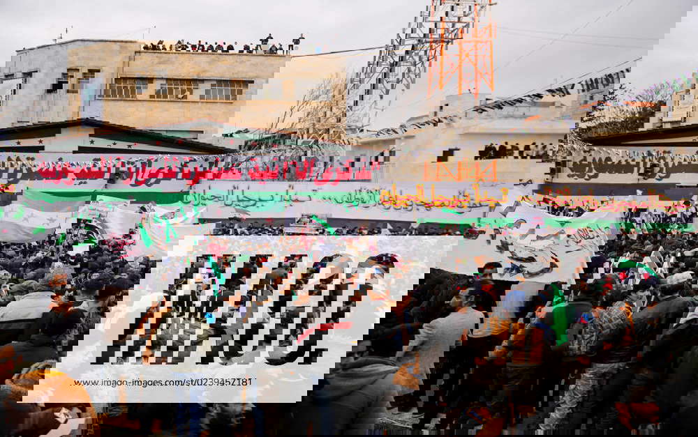 March 15, 2023, Idlib, Idlib governorate, Syria: Idlib, Syria. 15 March 2023. A large demonstration