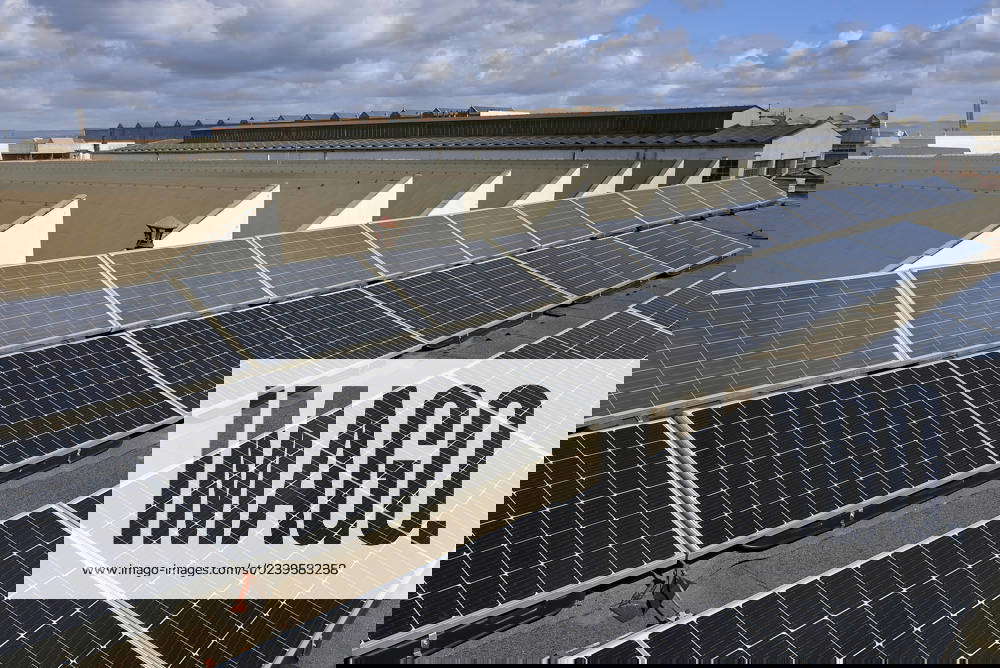 Rooftop solar power plant at PSP machinery factory, Czech Republic ...