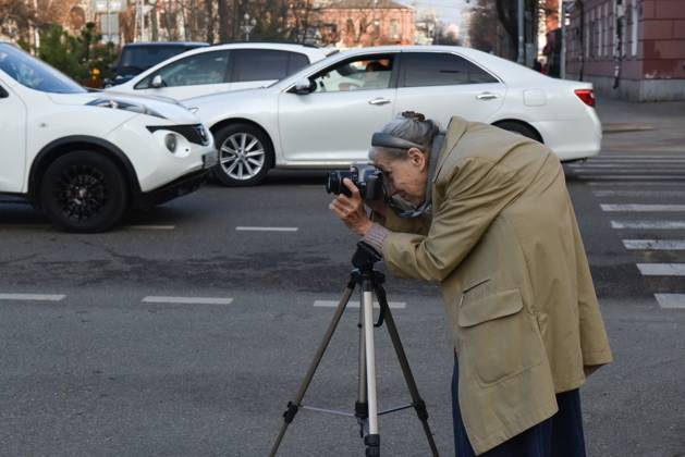 RUSSIA, KRASNODAR - : 81-year-old amateur photographer Galina Zabelina ...