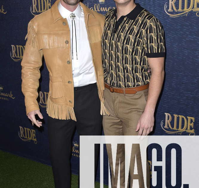 Jake Foy and Nicolas La Traverse at the premiere of the Hallmark ...