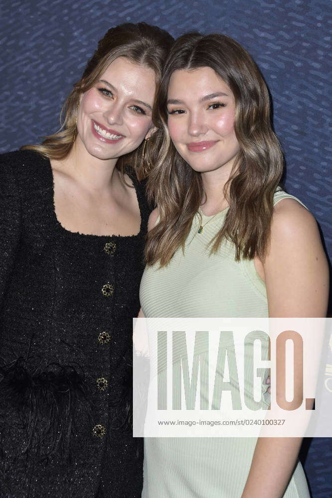 Tiera Skovbye with sister Alissa Skovbye at the premiere of the ...