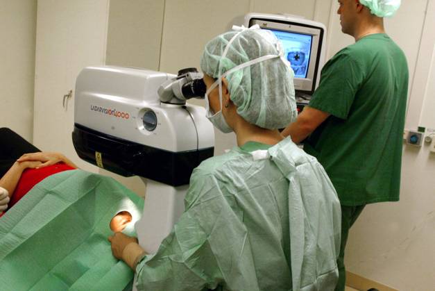 STOCKHOLM 040210 Eye surgery Laser surgery is the most common surgical ...