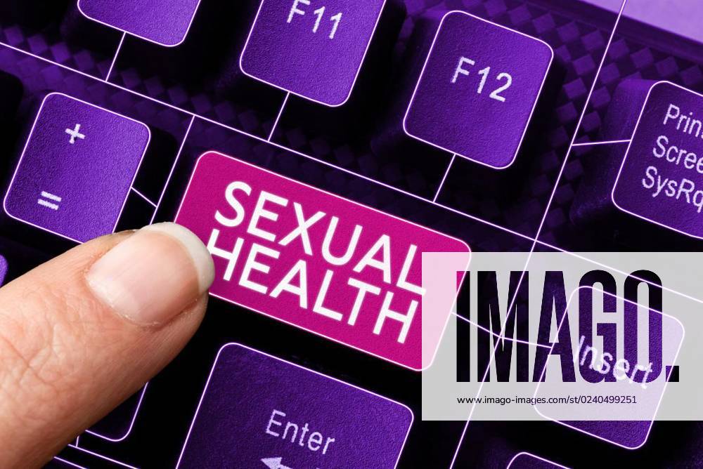 Conceptual Display Sexual Health Word For Healthier Body Satisfying Sexual Life Positive