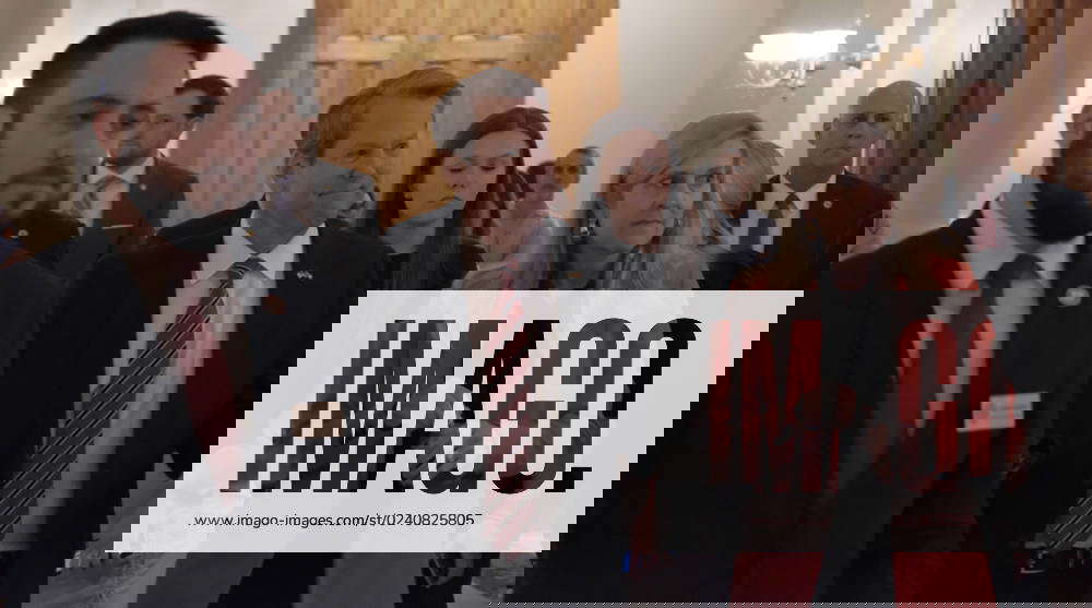 Atlanta, Georgia, USA: Governor Brian Kemp makes his way through the ...