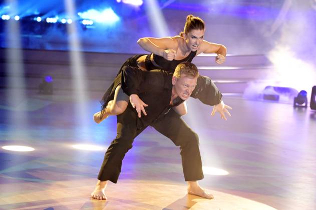 Jens Knossi Knossalla with Mariia Maksina in the sixth live show of the ...