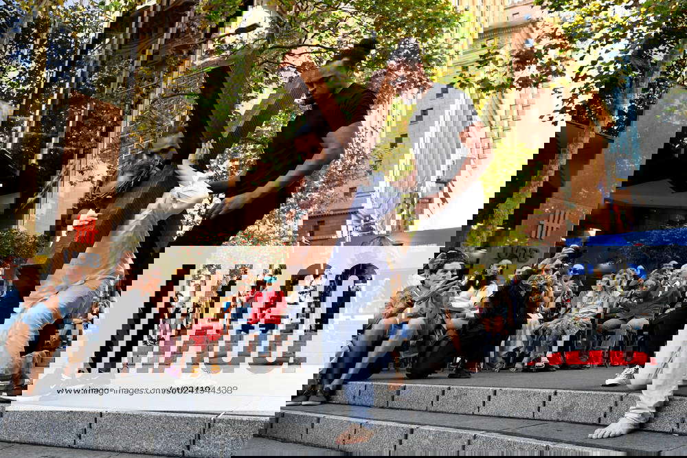 GOOD FRIDAY CRUCIFIXION RE ENACTMENT, Performers are seen during a Good ...