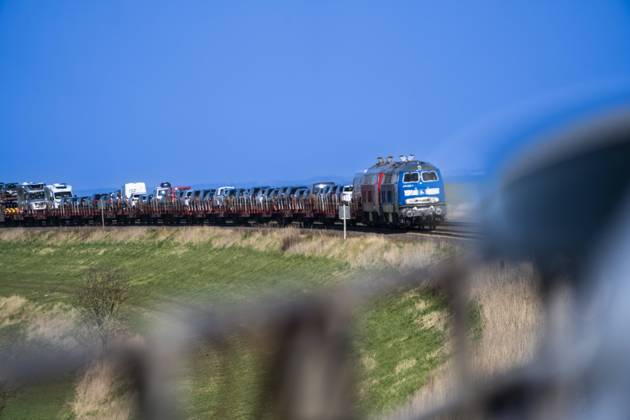 North Sea Island Sylt on Good 2023 view from car train Sylt Shuttle on ...