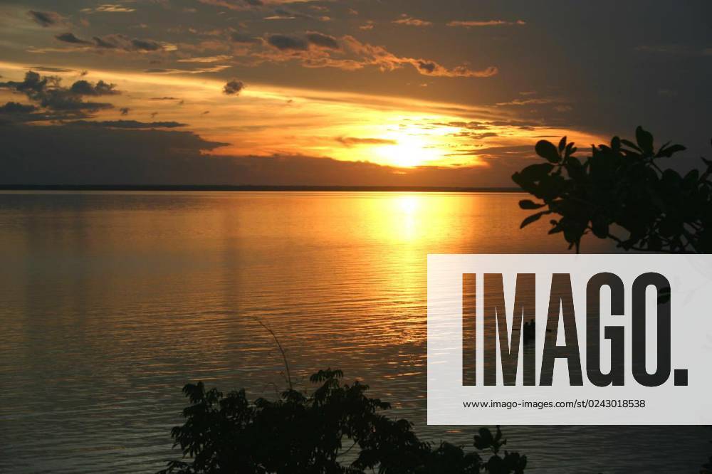 Sunset amazonia, sunset over the amazon,brazil
