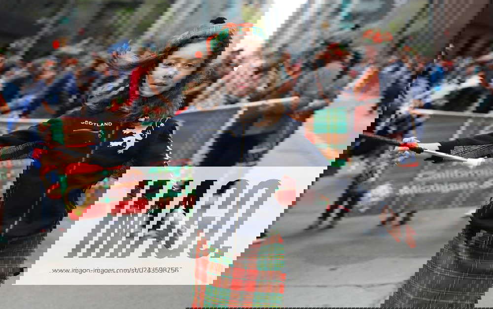 The New York City Tartan Day Parade Children of the Leask Clan perform ...