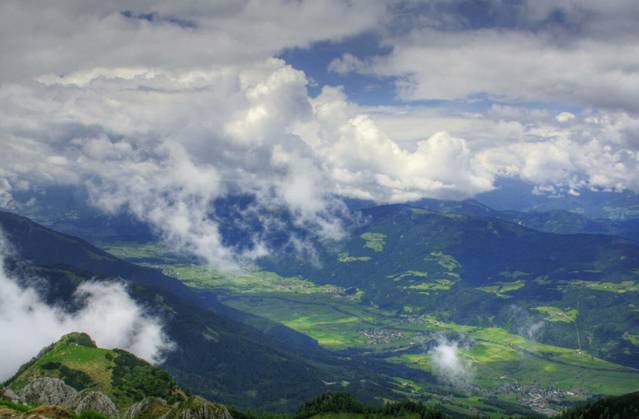 View at the Place Ragall at Big ones Walstertal at Bregenzerwald ...