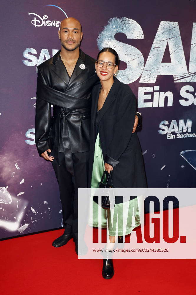 Malick Bauer with company at the premiere of the Disney streaming ...