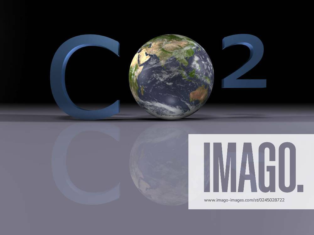 Co2 - climate change - 3d