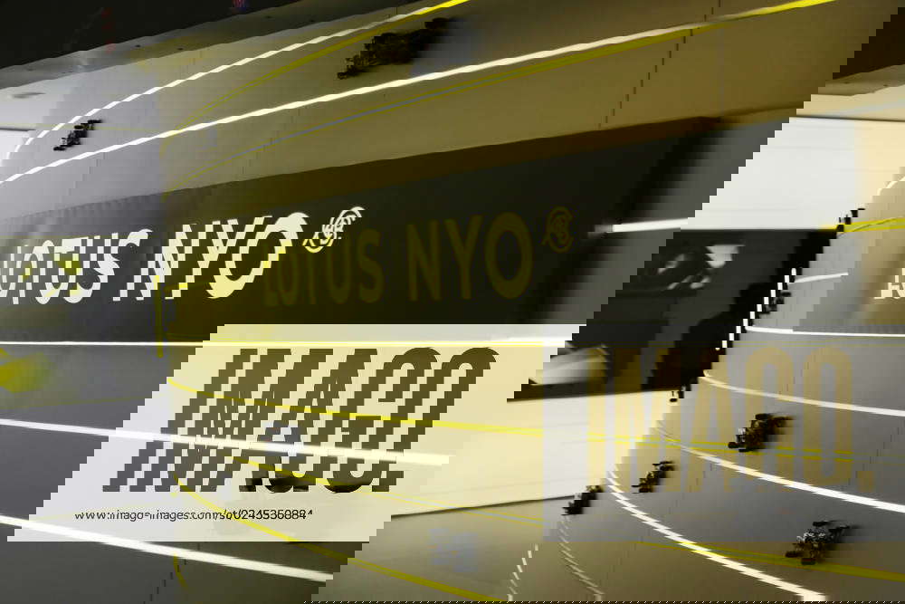 SHANGHAI, CHINA - APRIL 21: A logo of LOTUS NYO is seen at its booth ...