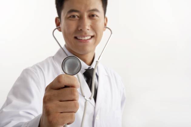 Portrait of young Chinese healthcare worker Beijing