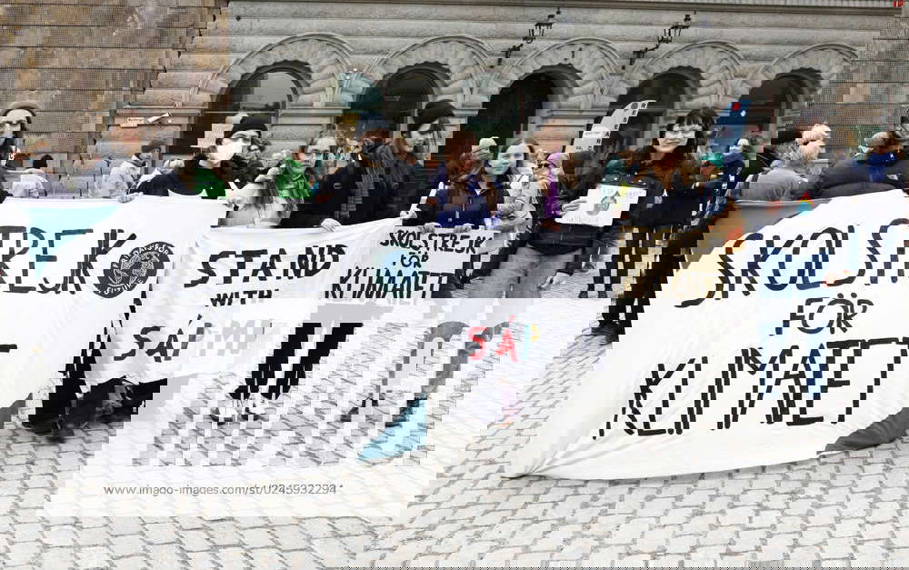 STOCKHOLM 20230428 Greta Thunberg and Skolstrejk för klimatet during a demonstration on Friday at