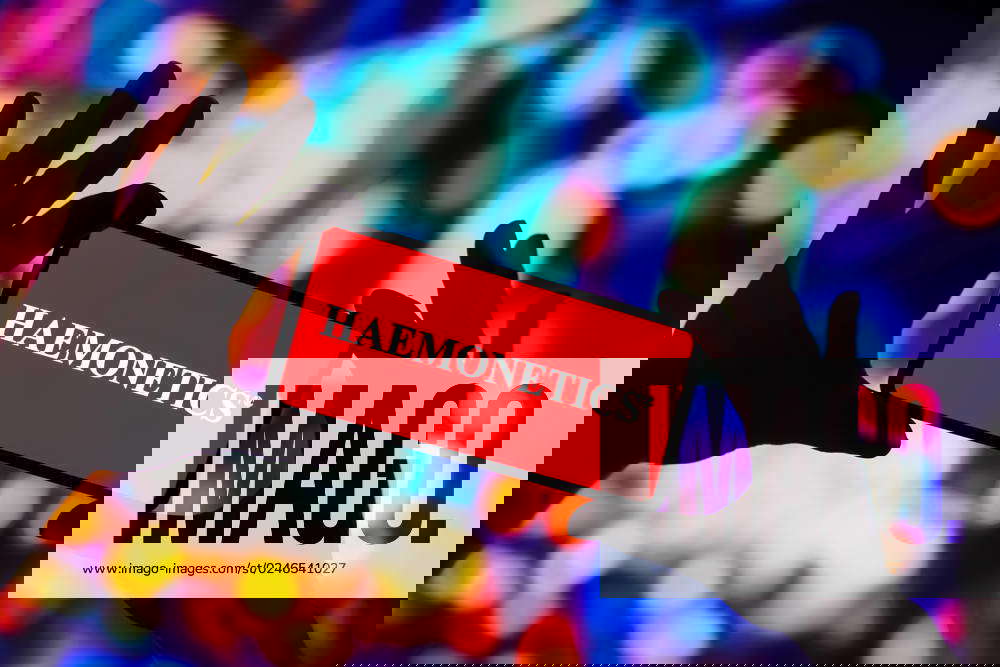 November 28, 2022, Brazil. In this photo illustration, the Haemonetics ...