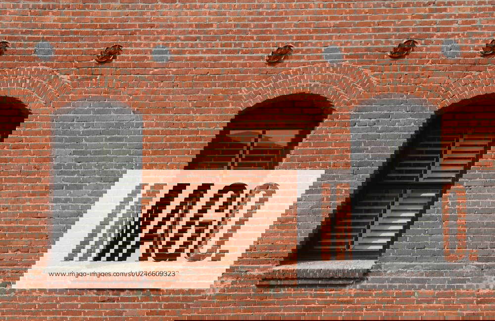 Windows in a brick