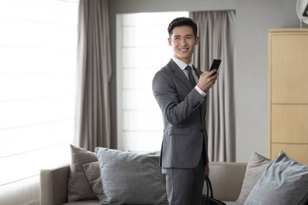 Young Chinese businessman and smart home Beijing