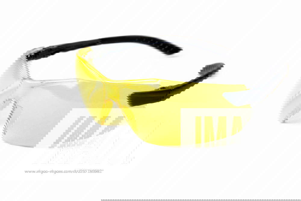 Protective yellow sunglasses for work