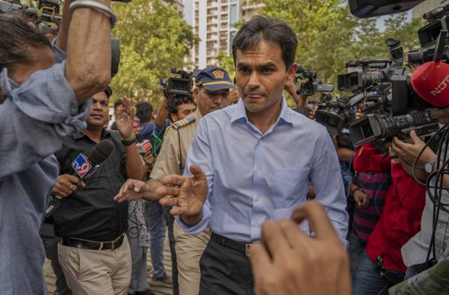 MUMBAI, INDIA MAY 19: Former Zonal Director of NCB Mumbai Sameer Wankhede outside Bombay High