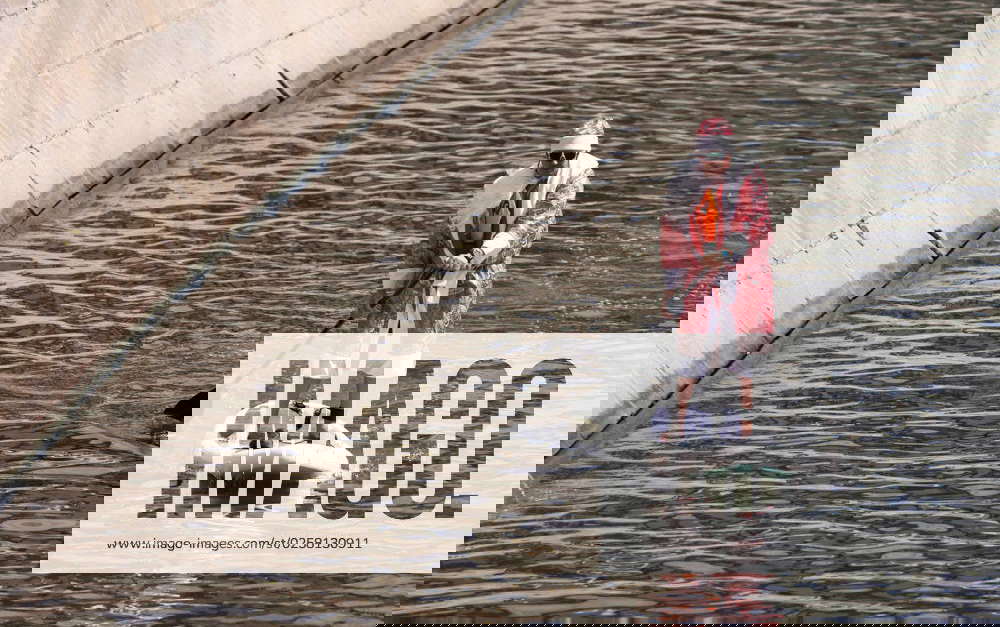 RUSSIA, MOSCOW - MAY 28, 2023: A man takes part in a costumed SUP event ...