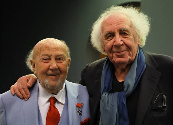 RUSSIA, MOSCOW - : Architect Alexander Mirianashvili and artist Yuri ...