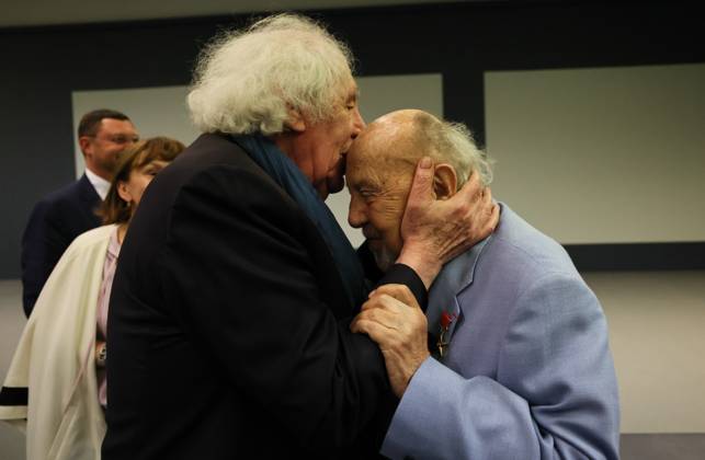 RUSSIA, MOSCOW - : Architect Alexander Mirianashvili and artist Yuri ...