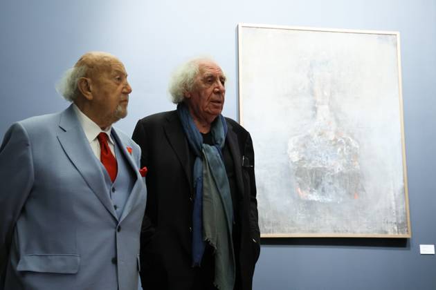 RUSSIA, MOSCOW - : Architect Alexander Mirianashvili and artist Yuri ...