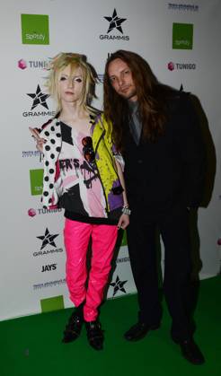 STOCKHOLM 20130220 Recording artist Yohio arrives at the 2013 Grammy ...