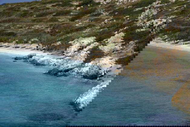 Bay of Arkoi island Southern Aegean Sea, Dodecanese Archipelago, Twelve ...