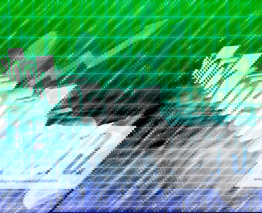 Stock market economy trend concept illustration background improving