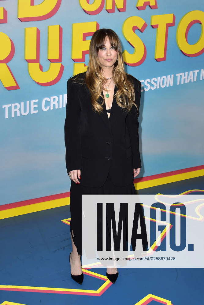 Kaley Cuoco at the premiere of the Peacock streaming series Based on a ...