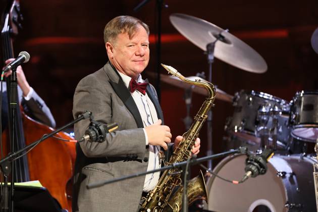 RUSSIA, MOSCOW - : Saxophonist Igor Butman performs at a concert by ...