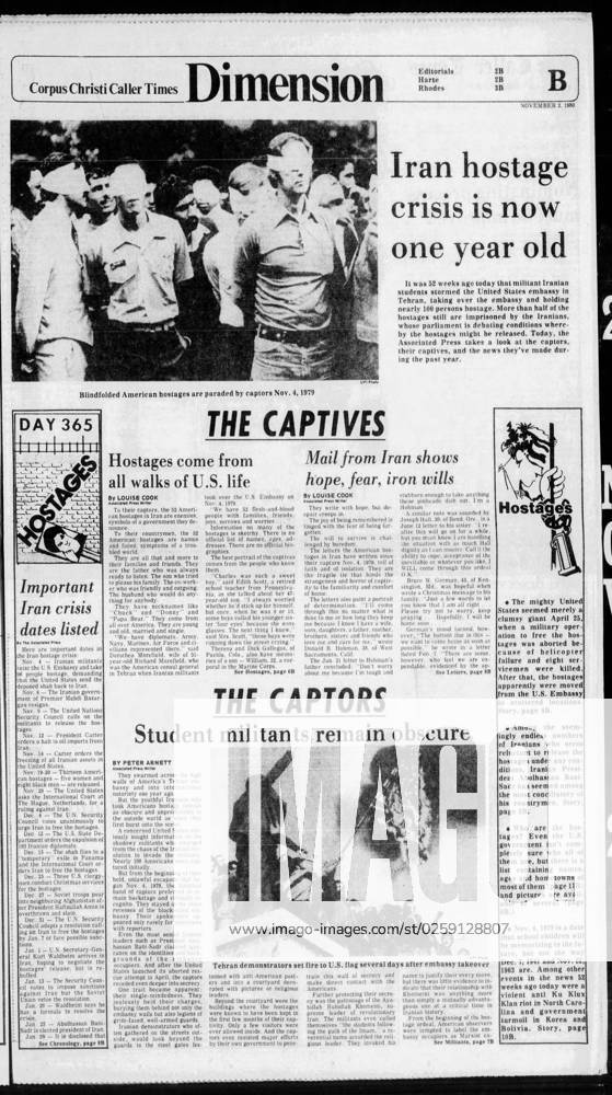 News: Iran hostage crisis Nov 2, 1980; (Editors Note: Must use the ...