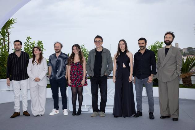 Cannes - About Dry Grasses Photocall Erdem Senokak, Musab Ekici, Merve ...