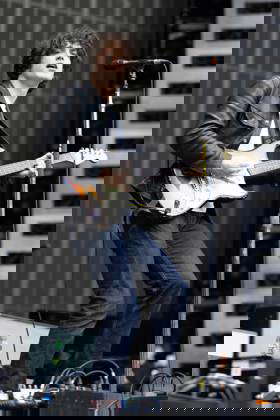 Inhaler support Sam Fender at St James Park, Newcastle, UK - 9 June ...