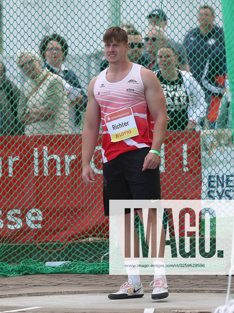 Deutscher Diskuswerfer Steven Richter beim 17. Schönebecker SoleCup am ...