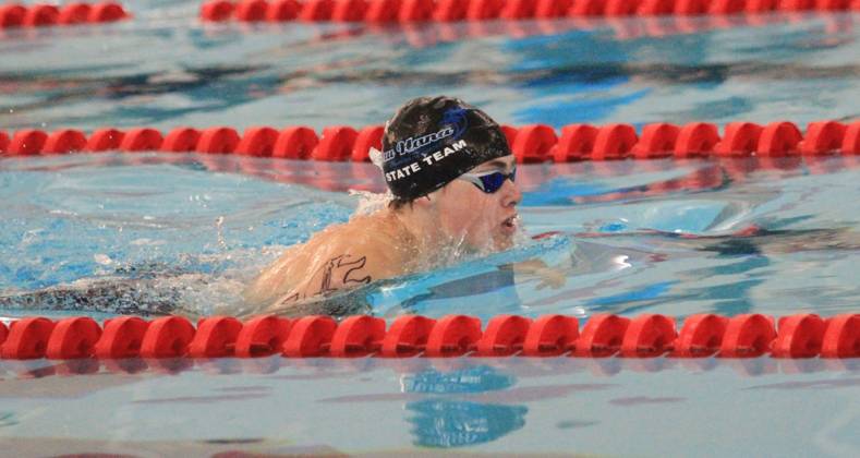 Syndication: The Advocate Granville s Miles Baker swims the 100 ...