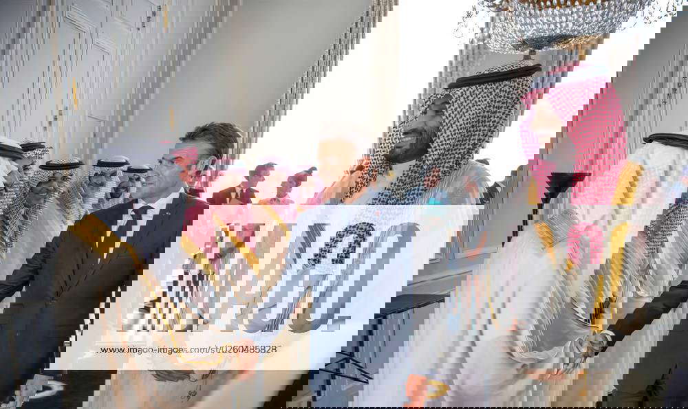 Macron And MBS Meet - Paris French President Emmanuel Macron receives ...