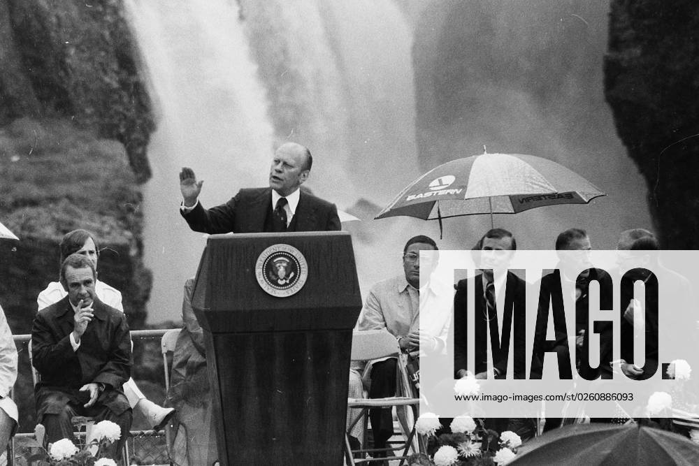 News: President Gerald Ford at Great Falls in Paterson, New Jersey June ...