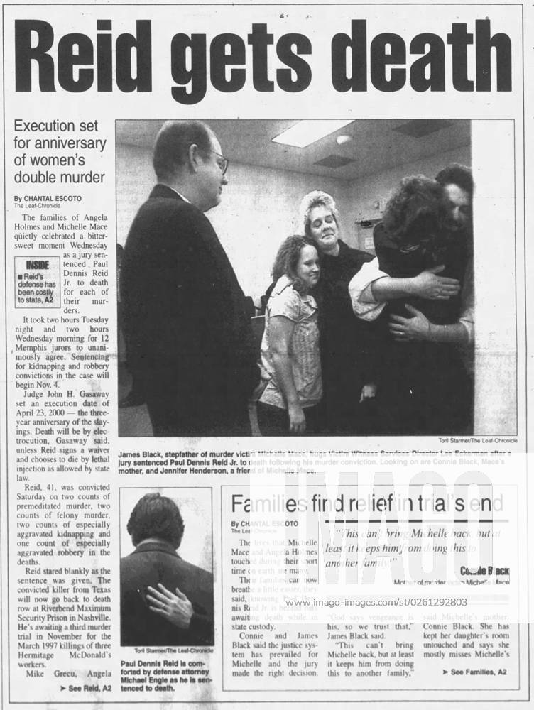 News: Paul Dennis Reid Headlines Sep 23, 1999; Clarksville, Tennessee ...