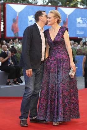 73rd Mostra Opening - Venice Nina Hoss and his husband Alex Silva ...