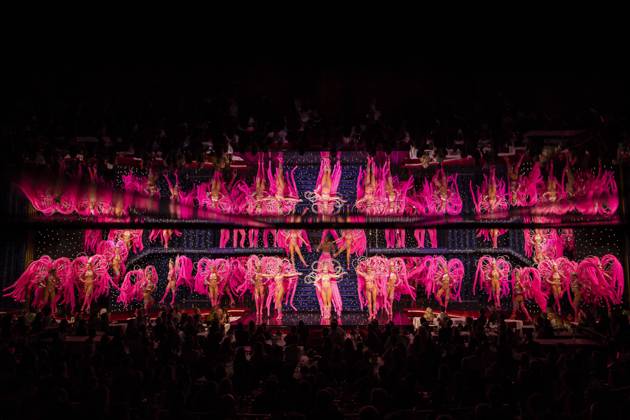 Moulin Rouge Reopens - Paris Dancers perform the Feerie show on the ...