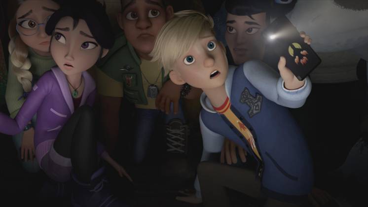 DRAGONS: THE NINE REALMS, from left: Alex Gonzalez, Eugene Wong, Jun ...